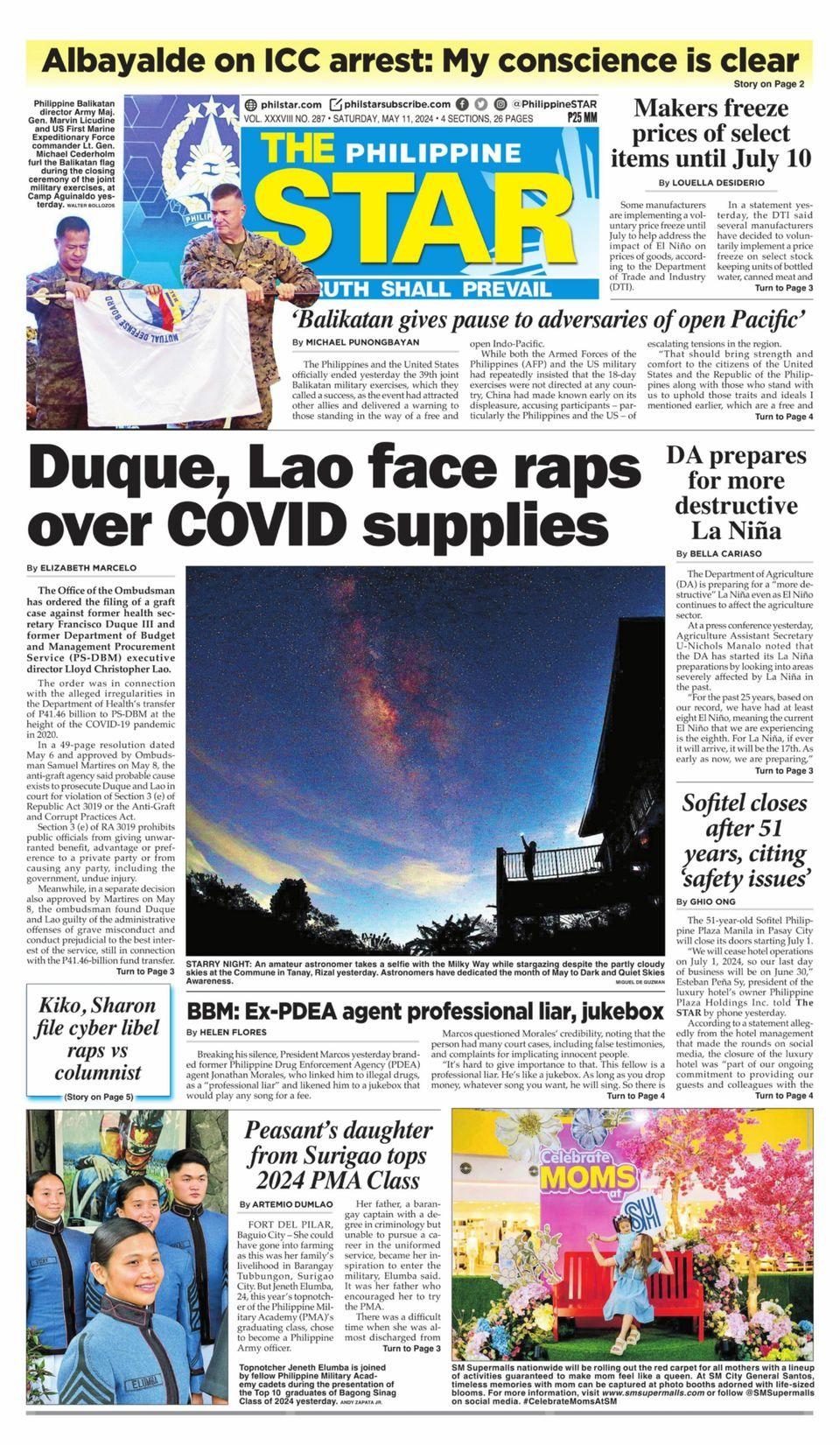 Duque, Lao face raps over COVID supplies | ELIZABETH MARCELO - DiscountMags.com