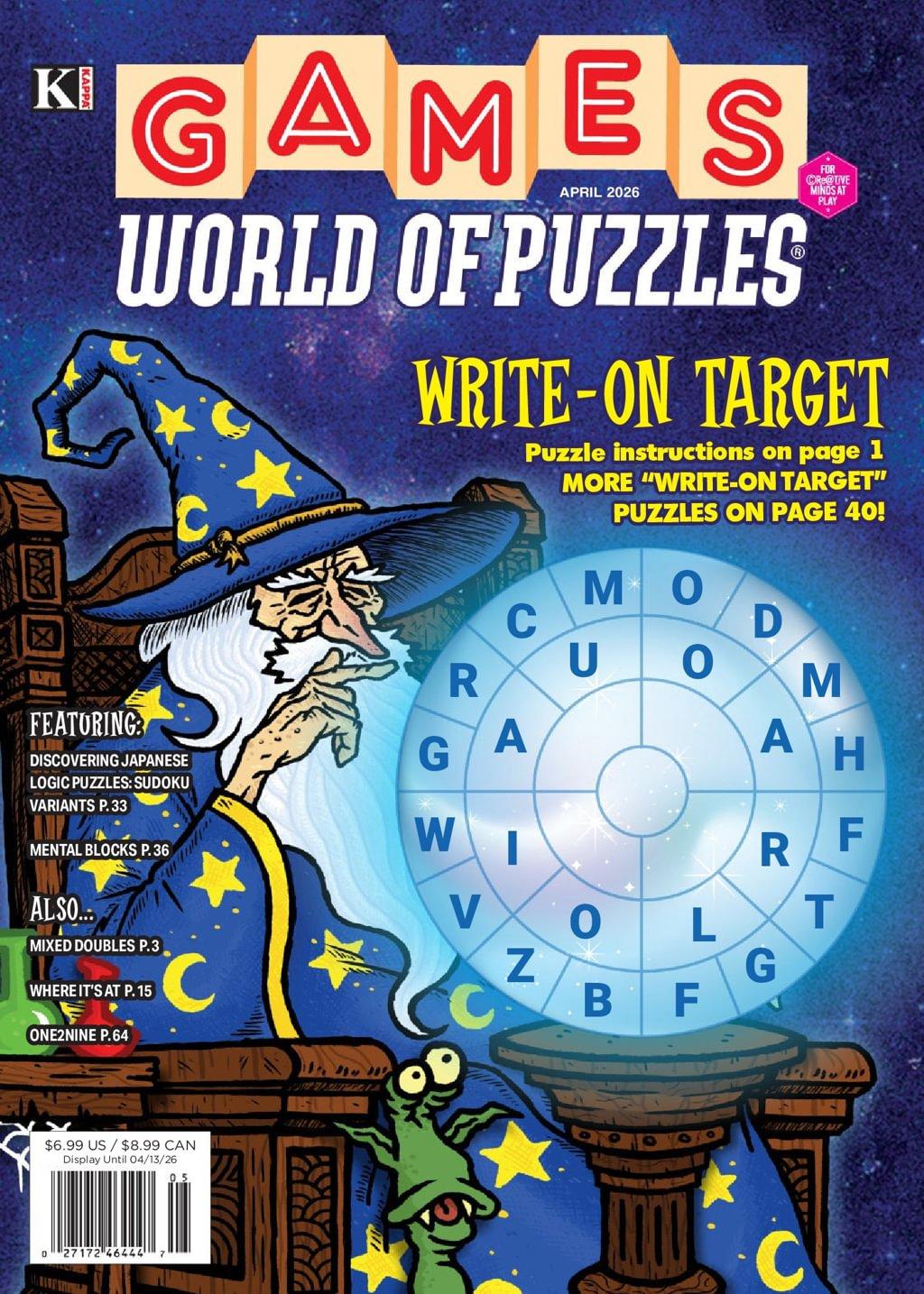 Games World Of Puzzles Magazine Subscription Discount | Fun Puzzles ...
