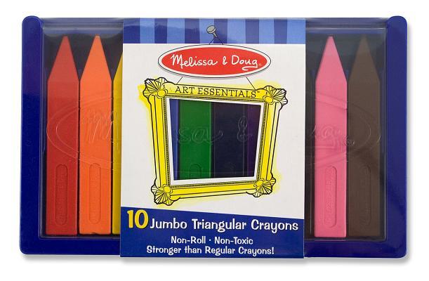 Jumbo Triangular Crayons (10 Pc), Other - DiscountMags.com