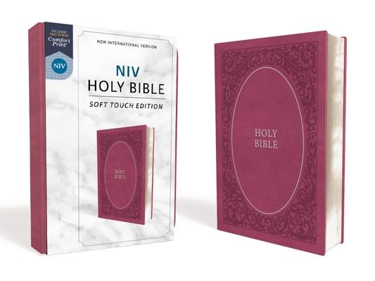 NIV, Holy Bible, Soft Touch Edition, Imitation Leather, Pink, Comfort ...