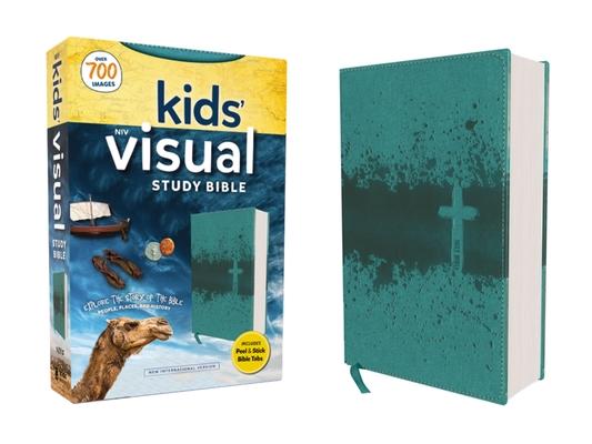 Niv, Kids' Visual Study Bible, Leathersoft, Teal, Full Color Interior ...