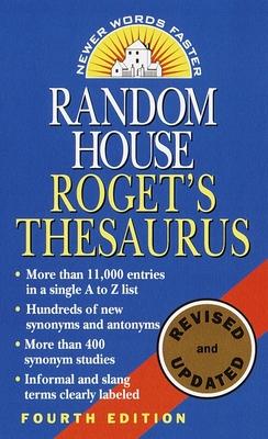 Random House Roget's Thesaurus by Random House, Mass Market Paperback ...