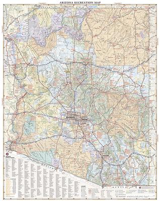 Arizona Recreation Map by National Geographic Maps, Folded ...