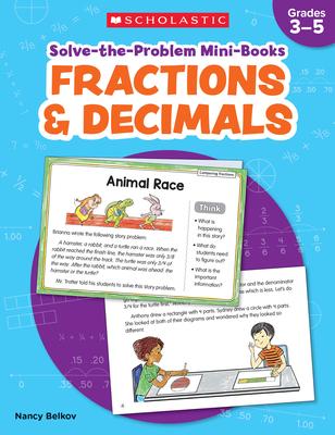 Solve-The-Problem Mini Books: Fractions & Decimals: 12 Math Stories for ...
