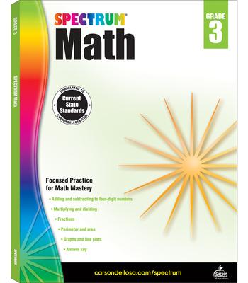 Spectrum Math Workbook, Grade 3, Paperback - DiscountMags.com