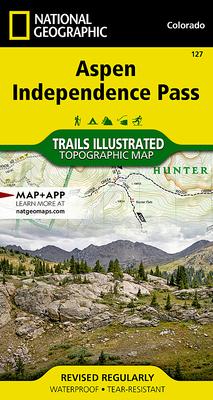 Aspen, Independence Pass Map by National Geographic Maps - Trails ...