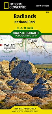 Badlands National Park Map by National Geographic Maps, Folded ...