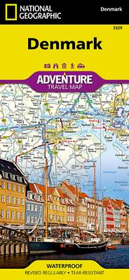 Denmark Map by National Geographic Maps - Adventure, Folded ...