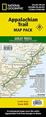 Appalachian Trail [Map Pack Bundle] by National Geographic Maps, Folded ...