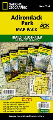 Adirondack Park [Map Pack Bundle] by National Geographic Maps - Trails ...