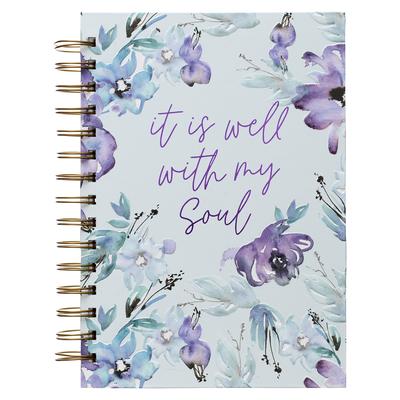 Large Hardcover Journal It Is Well with My Soul Inspirational Wire ...