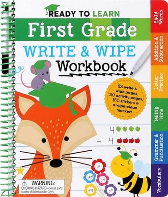 Ready to Learn: First Grade Write and Wipe Workbook: Fractions ...
