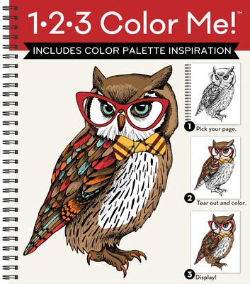 1-2-3 Color Me! (Adult Coloring Book with a Variety of Images - Owl ...