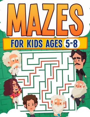 Mazes For Kids Ages 5-8 Kids Activity Book Challenging Maze Book For ...