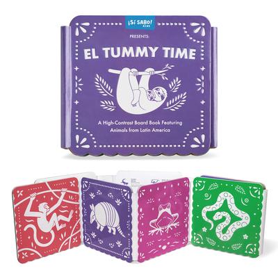 El Tummy Time: A High-Contrast Board Book Featuring Animals from Latin ...