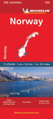 Norway Map 752 by Michelin, Folded - DiscountMags.com