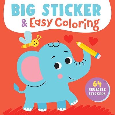 Big Sticker & Easy Coloring (Elephant): 64 Reusable Stickers by Yoyo ...