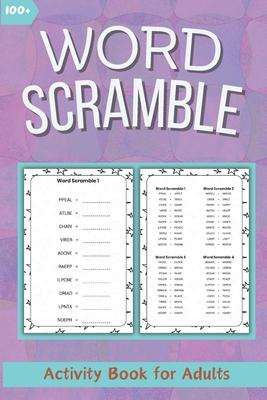 Word Scramble Puzzle Books for Adults Activity: Challenging Word ...