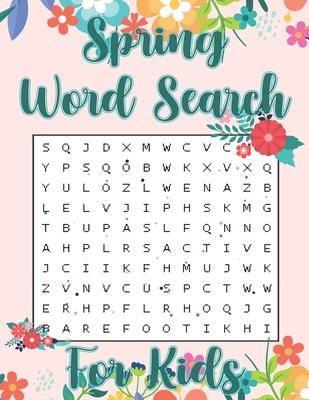 Spring Word Search For Kids: Hello Spring Word Search Puzzle Book Gift ...