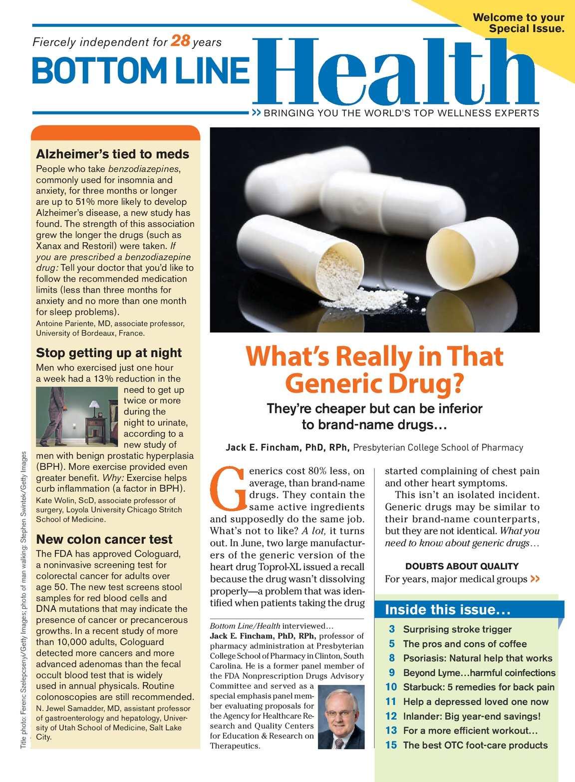 Bottomline Health Magazine: The Guide to Your Well-being - DiscountMags.com