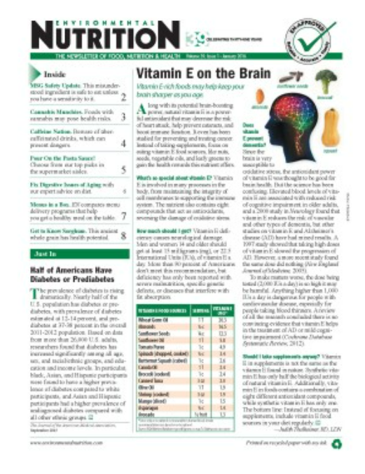 Environmental Nutrition Magazine: The Guide to Healthy, Sustainable ...