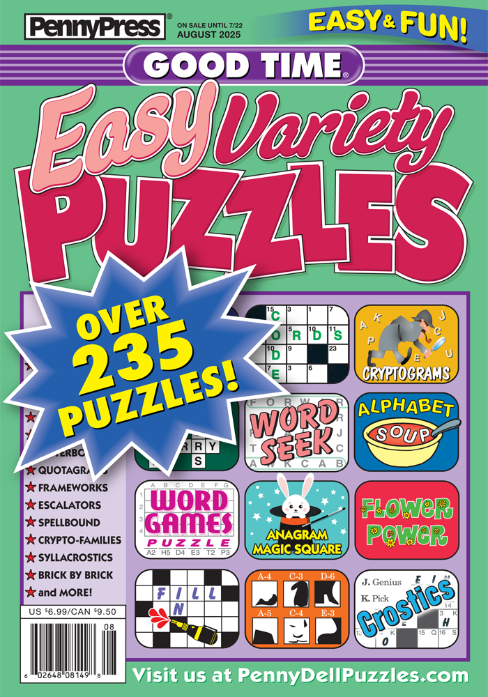 Good Time Variety Puzzles Magazine | Brain-Boosting Puzzle Fun ...