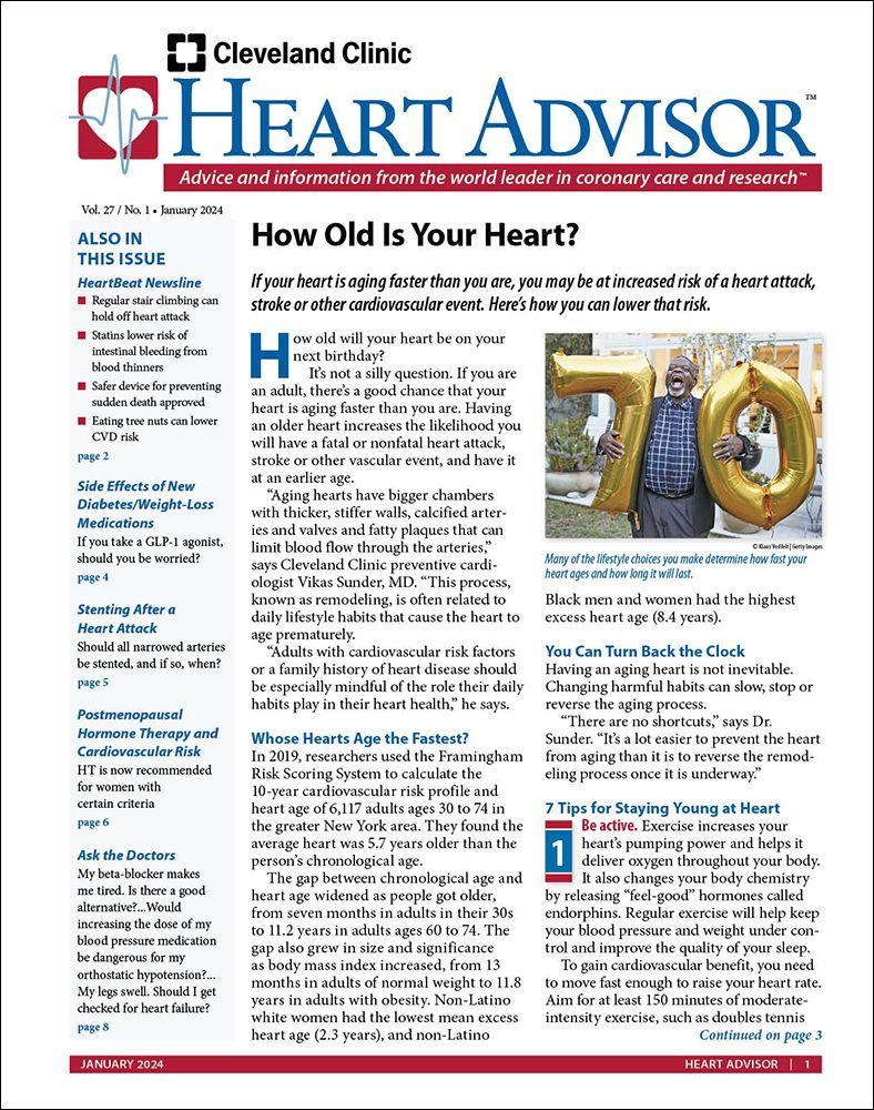 Heart Advisor: The Magazine for Your Heart Health - DiscountMags.com
