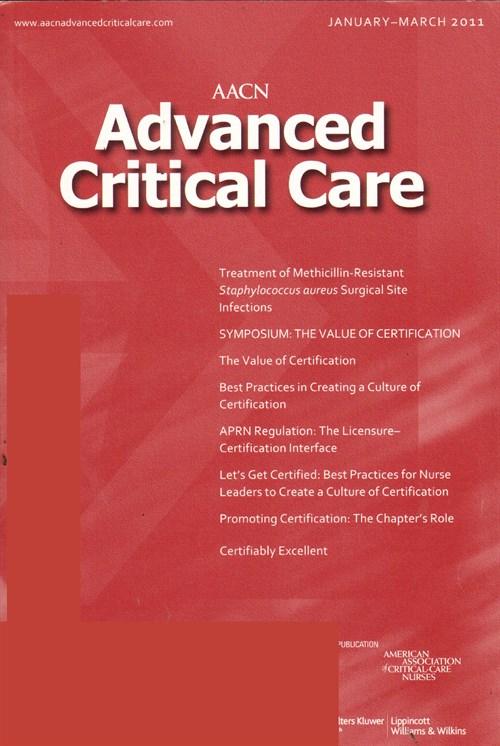 AACN Advanced Critical Care Magazine Subscription Discount ...